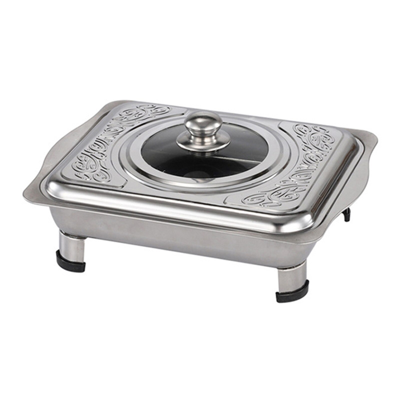 Stainless Steel Chafing Dishes Pan Rectangular Wit... – Vicedeal