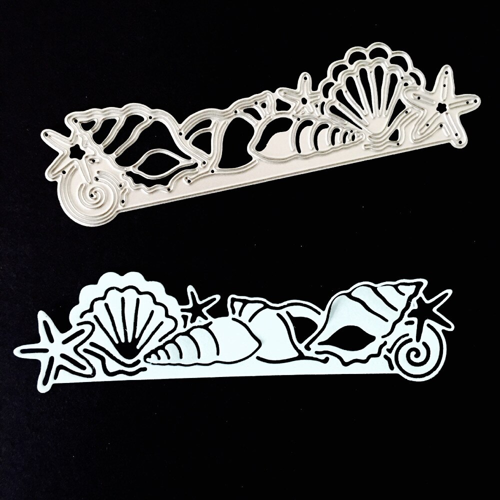 Metal cutting dies sea world fish shell borderline... – Grandado