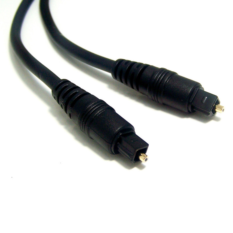 Audio Optical Cable 2m With Toslink Black M/M – Grandado