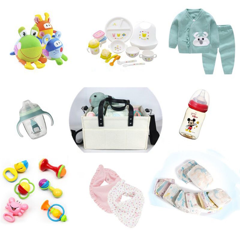 Nappy Caddy Organiser Baby Box Storage Portable Ca... – Grandado