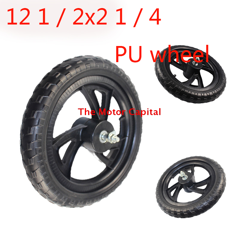 12 1 / 2x2 1 / 4 PU solid tyre wheel 12 Inch beari... – Grandado