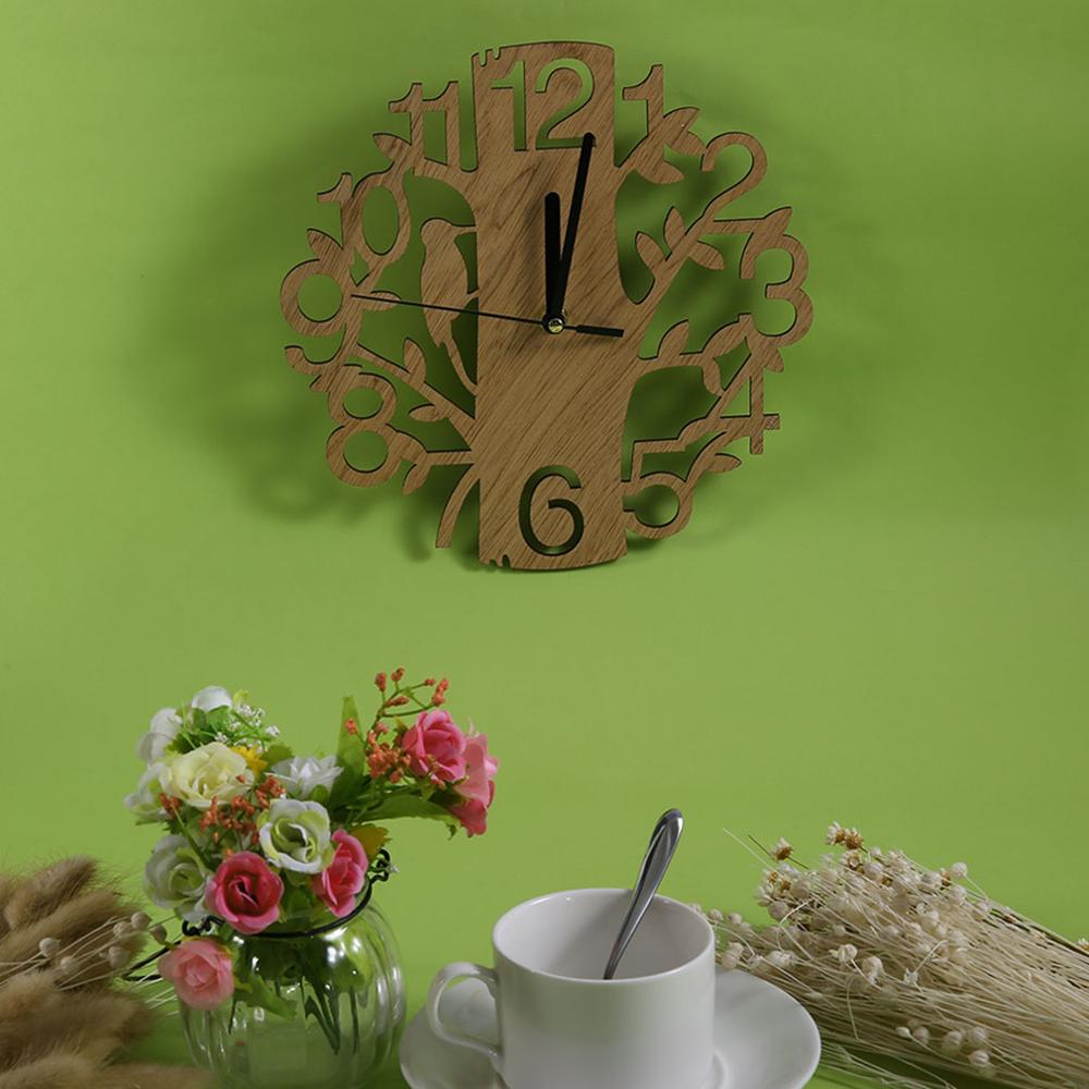 Vintage Wood Wall Clock Stylish Home Living Room C... – Grandado