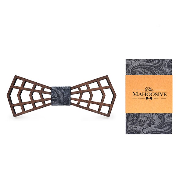 MAHOOSIVE Uitgeholde Houten Strikjes voor Mannen V... – Grandado