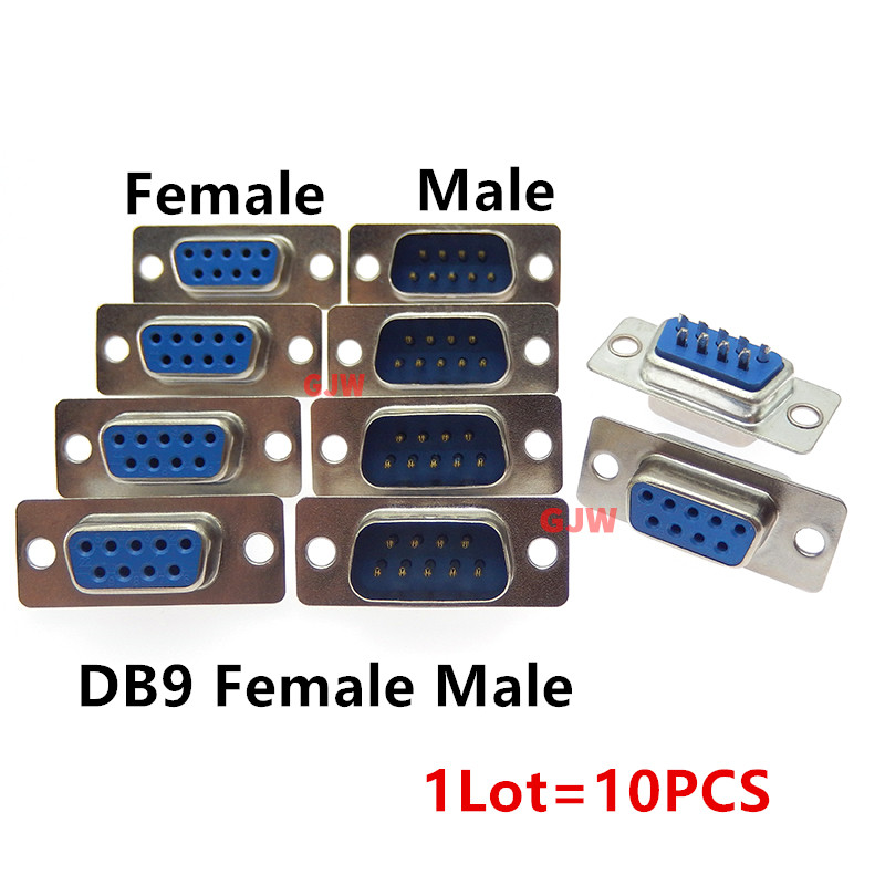 10PCS DB9 Female Male PCB Mount serial port Connec... – Grandado