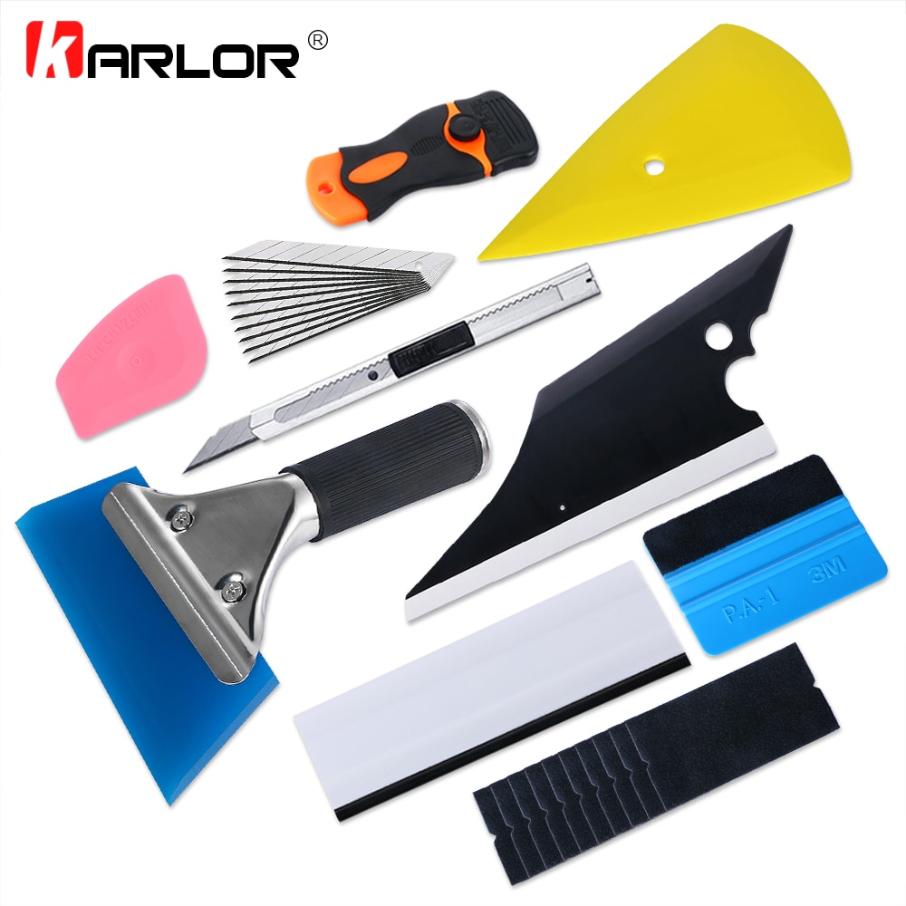 10 Stck Auto Vinyl wickeln Magnet Rakel Werkzeug einstellen Kohlenstoff ...