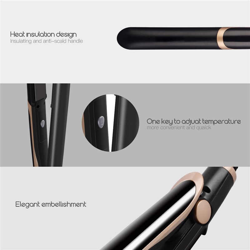 infrared hair curler and straightener 2 in 1 flat ... – Grandado