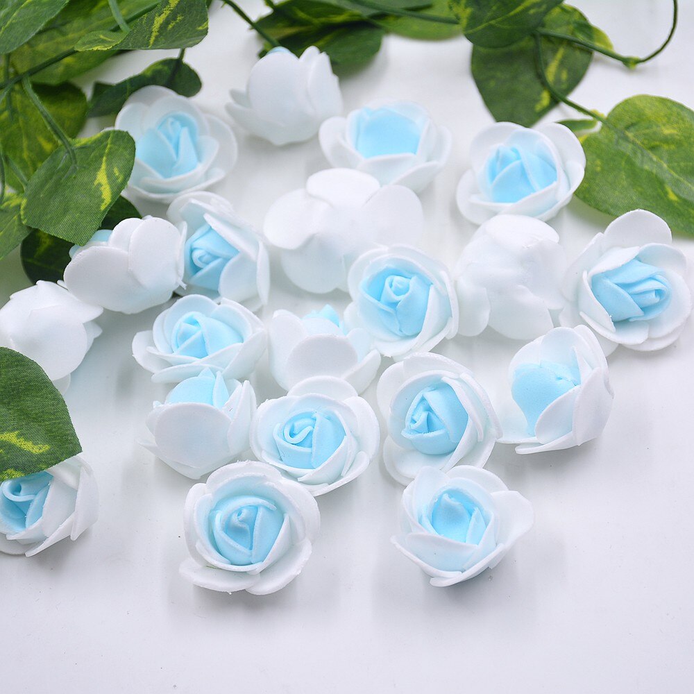 10pcs/lot 2cm mini two-color foam rose head weddin... – Grandado