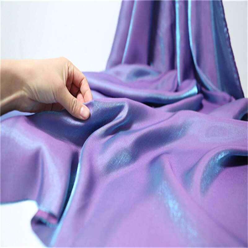 Blue purple gradient cloth cotton skin gloss silk ... – Grandado