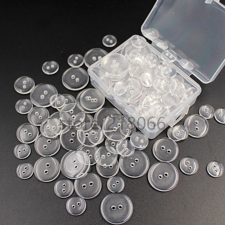 50pcs plastic Resin Sewing Buttons Scrapbooking Ro... – Grandado