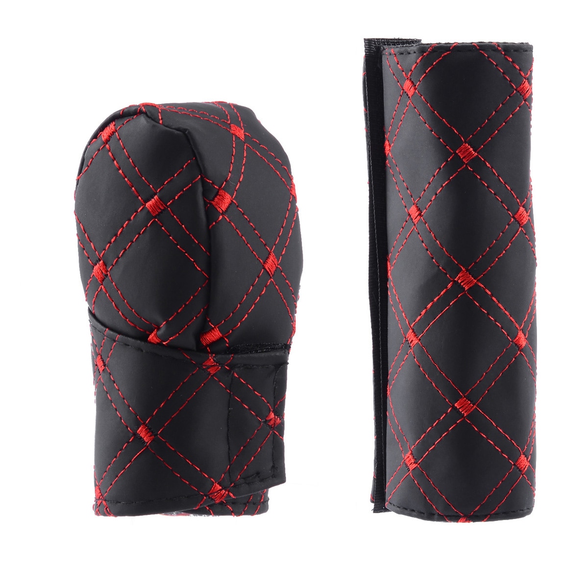 2 In 1 Set Auto Handrem Grips Faux Lederen Pookkno... – Grandado