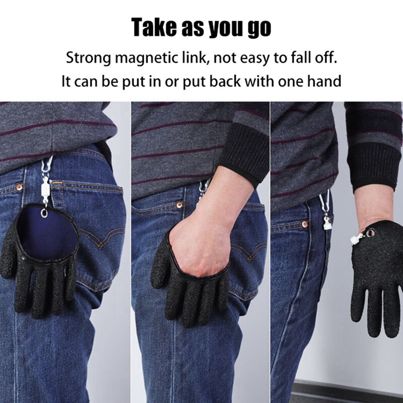 1Pcs Vissen Vangen Handschoen Niet Natte Handen An... – Grandado