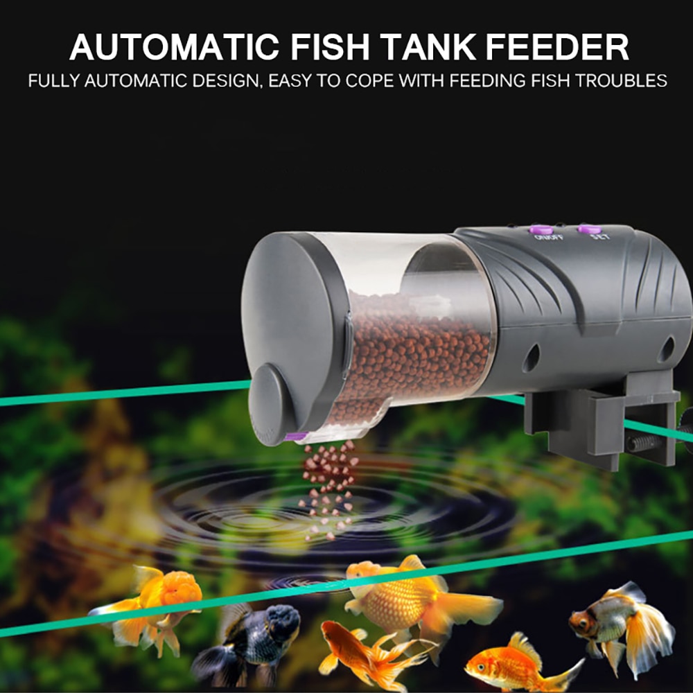 Adjustable Automatic Fish Feeder Digital Food Disp... – Vicedeal