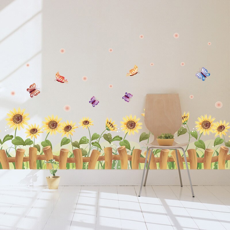 Sunflowers Wall Decals for Living Room Decoration ... – Grandado