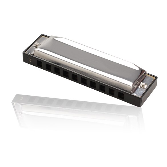 1pc Silver Harmonica Metal 10 Holes Harmonica C Ke... – Vicedeal
