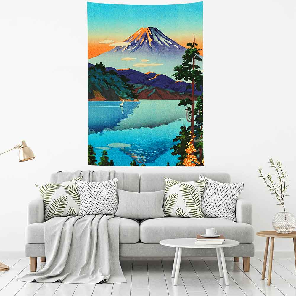 Simsant Psychedelische Bos Tapestry Berg Boom Plan... – Grandado