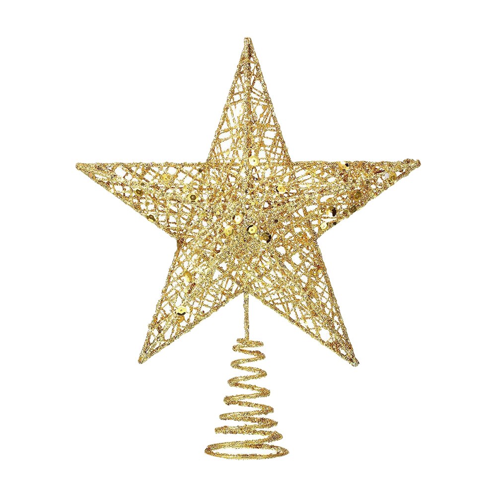 Gouden Kerstboom Top Ster Kerst Iron Holle Vijfpun... – Vicedeal
