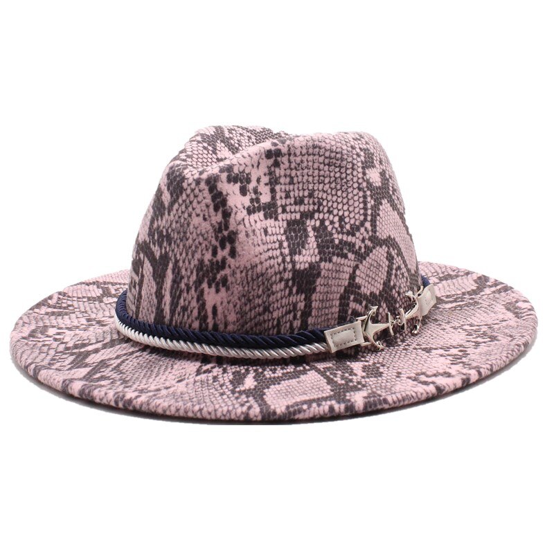 Flat Wool Felt Wide Brim Jazz Fedora Hat for Men W... – Grandado