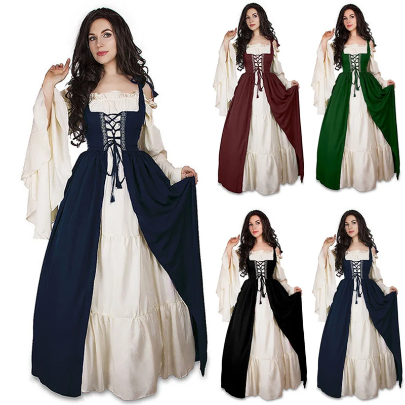 Medieval Punk Dress Cosplay Halloween Costumes Wom... – Grandado