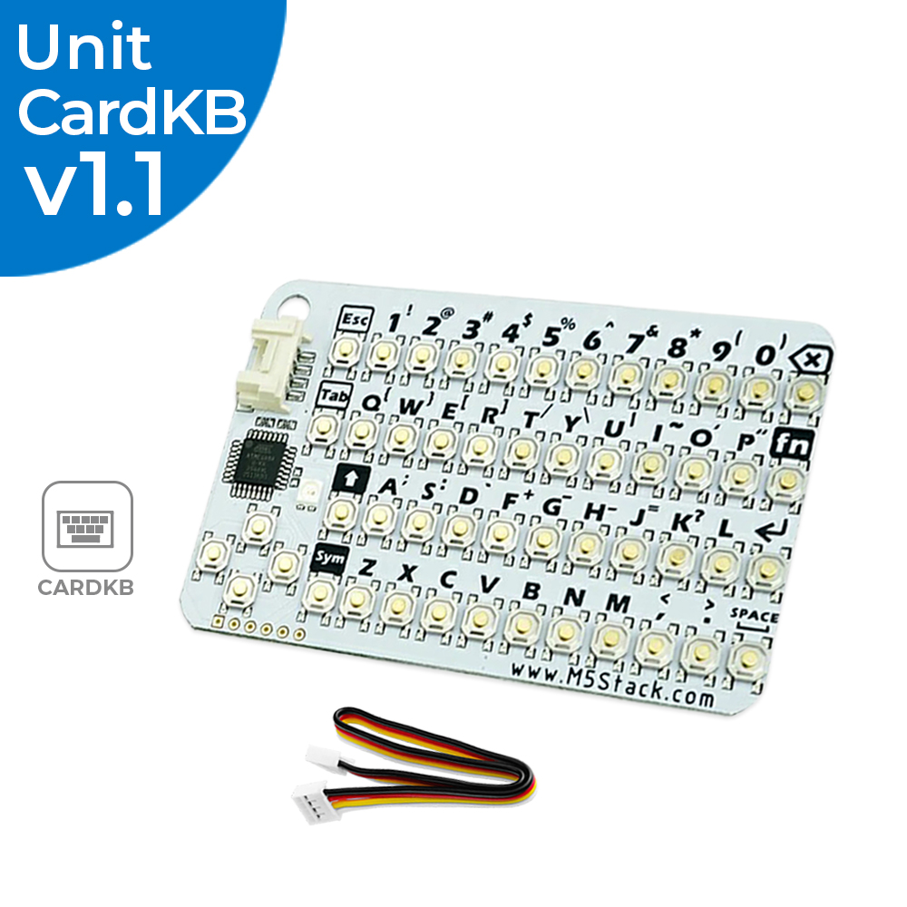 M5Stack Official CardKB v1.1 Mini 50-Key QWERTY Ke... – Grandado