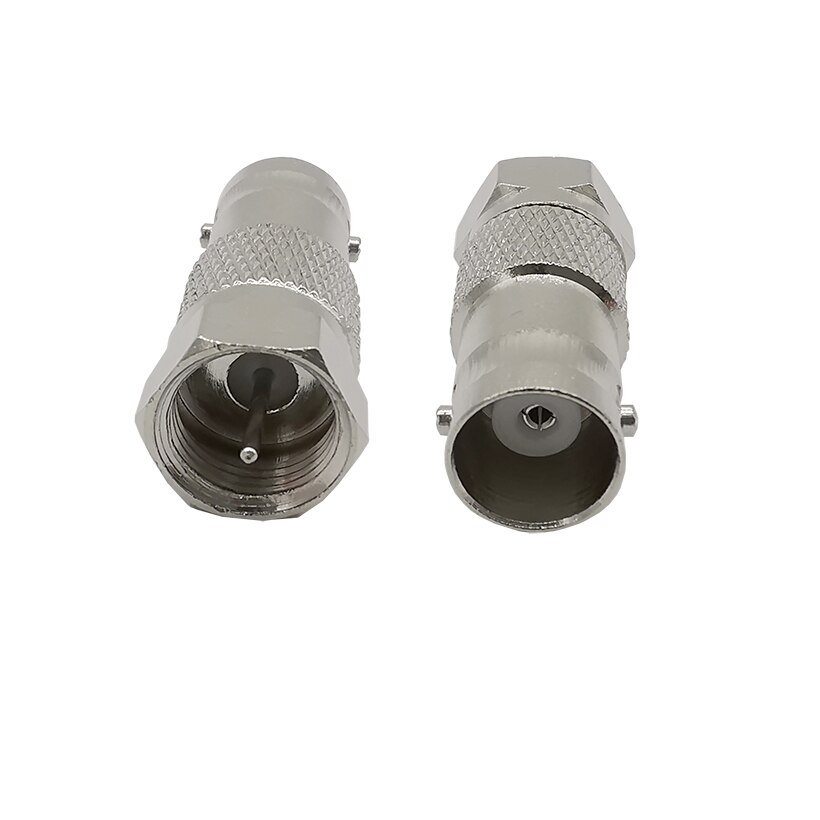 1/2Pcs Silver Metal F Male to BNC Female Connector... – Vicedeal