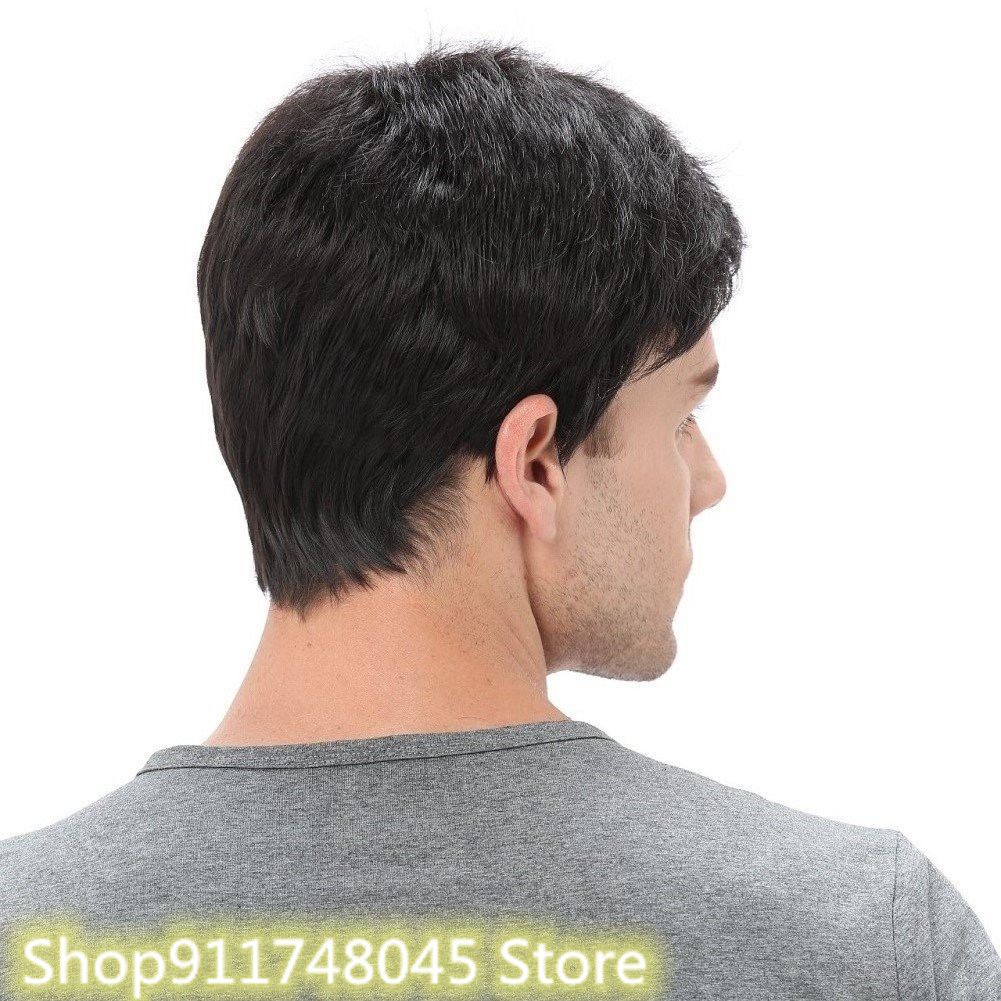 Men Short Wig Natural Toupee headpiece – Vicedeal