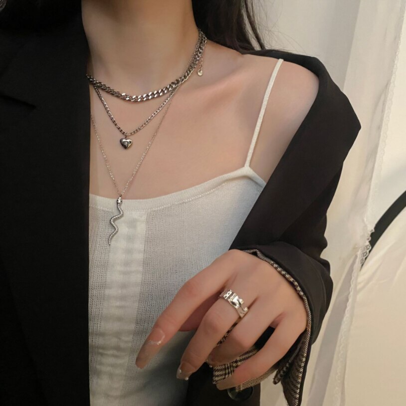 316L Stainless Steel Fine Jewelry 3 Layers Zircon ... – Vicedeal