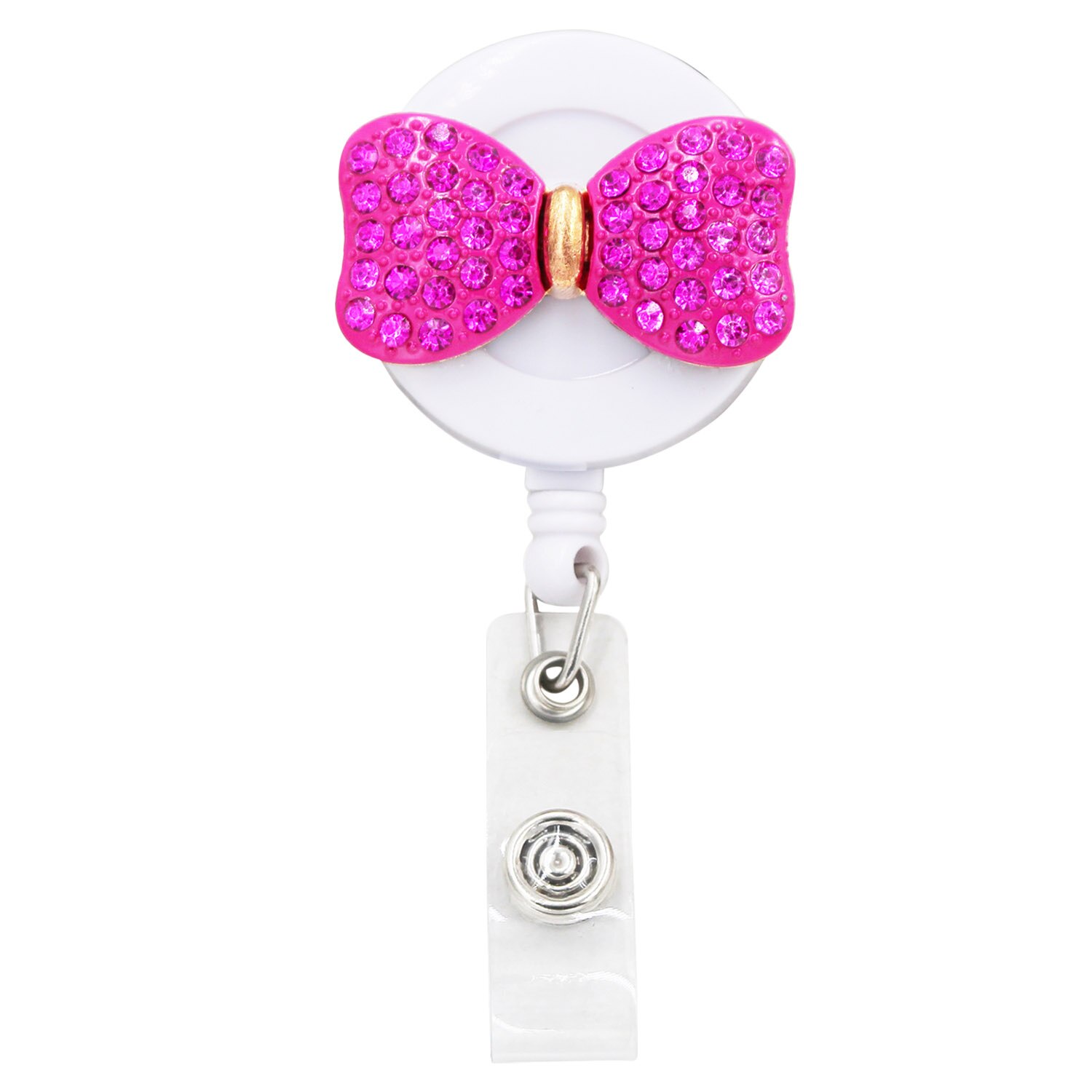 Idclip 1PC Rosa Kuss Versenkbare Abzeichen Halter ... – Vicedeal