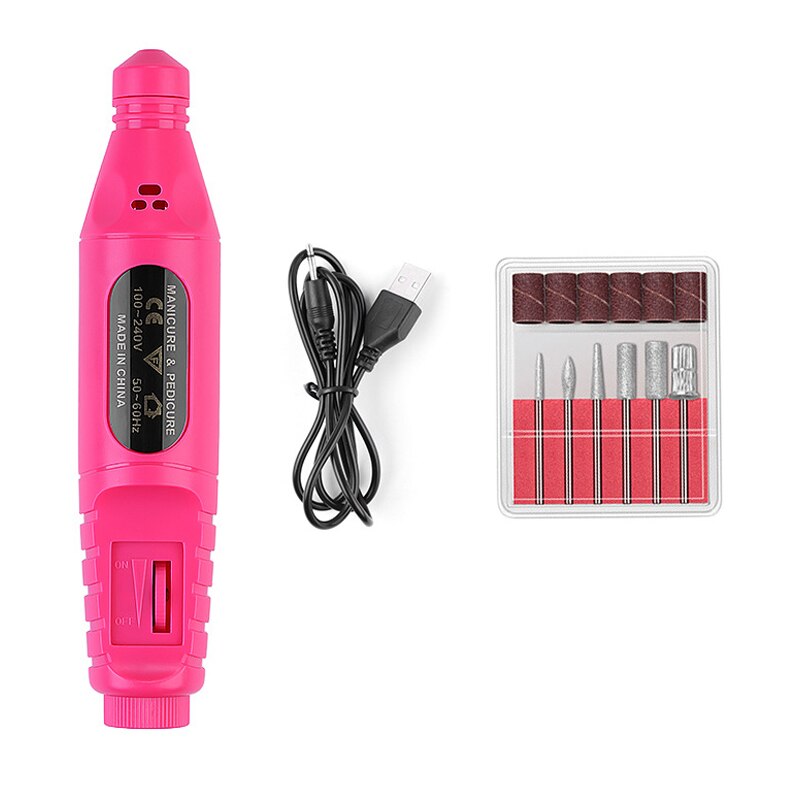 USB Nail Polisher Nail Drill Set Pen Type Portable... – Grandado