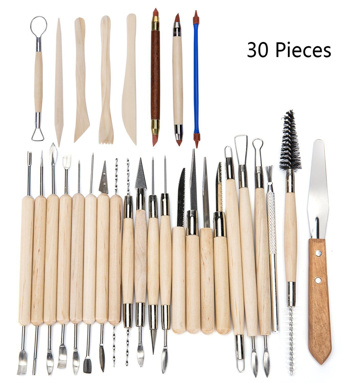 30Pcs Clay Sculpting Gereedschap Aardewerk Carving... – Grandado