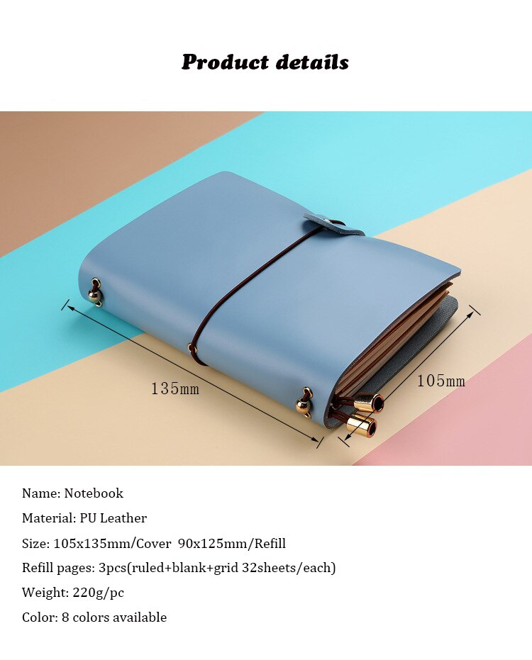 Kleine A7 Pocket Notebook Pu Journal Vintage Plann... – Grandado