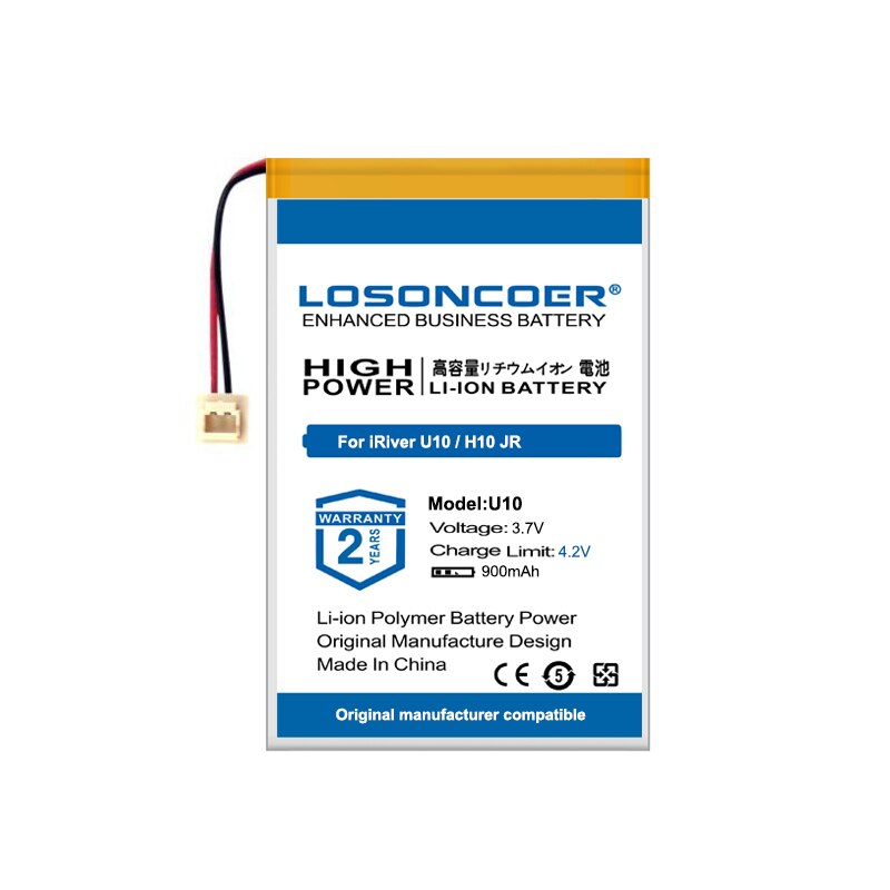 LOSONCOER 900mAh Battery For iRiver U10 / H10 JR M... – Grandado