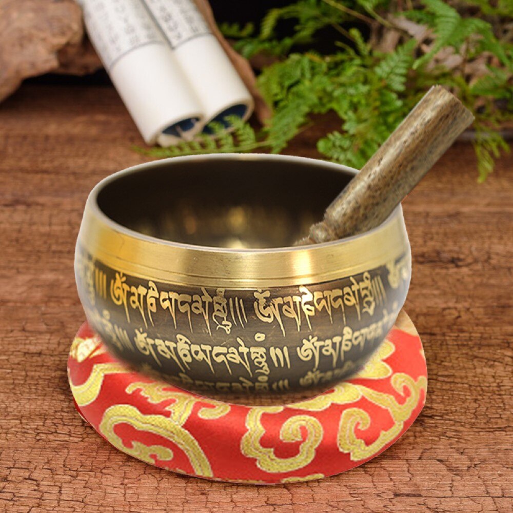 Tibetan Singing Bowl Manual Tapping Metal Craft Bu... – Vicedeal