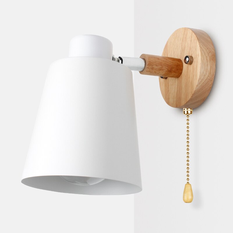 Houten Muur Lampen Nordic Nachtkastje Muur Lichtsc... – Vicedeal