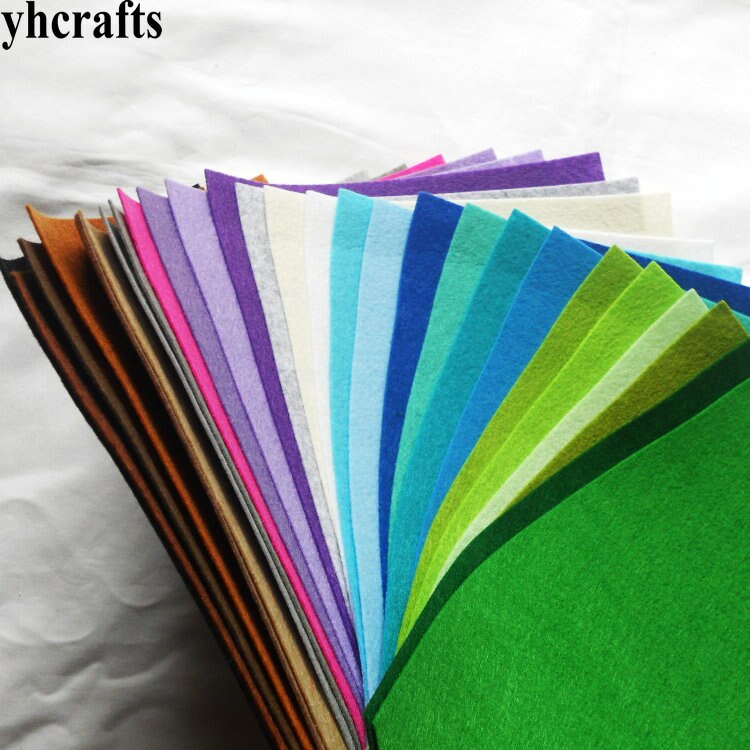 40PCS/LOT.A4 1mm 40 color Felt sheets,Non-woven fa... – Grandado