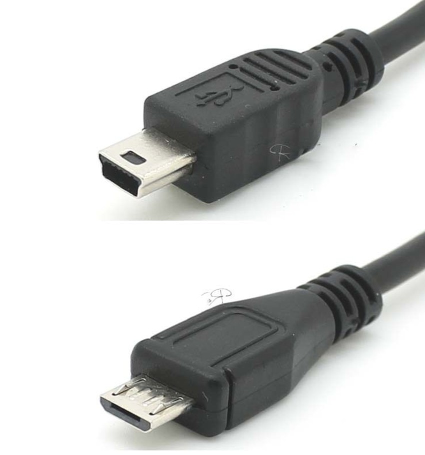 30cm Micro USB Type B male to mini USB Type B male... – Grandado