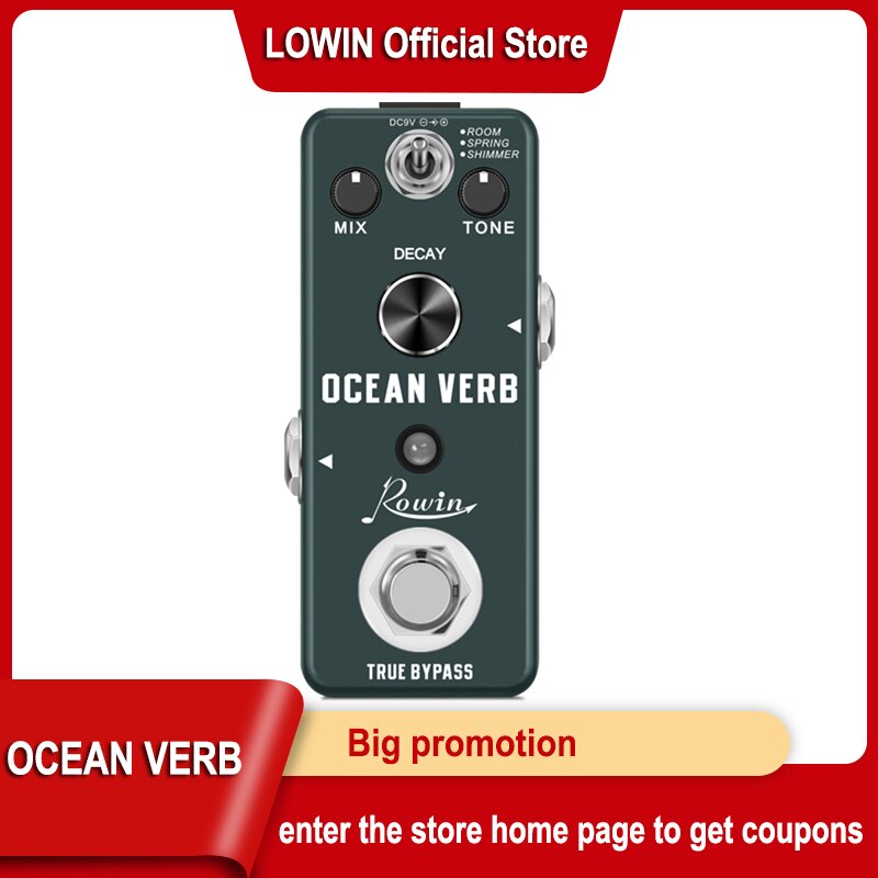 Rowin Ocean Verb Reverb Digital Guitar Effect Peda... – Vicedeal