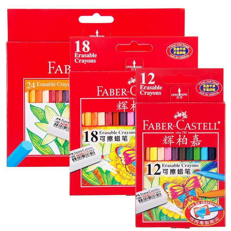 24 Color Erasable Crayons Children's Crayon Graffi... – Grandado