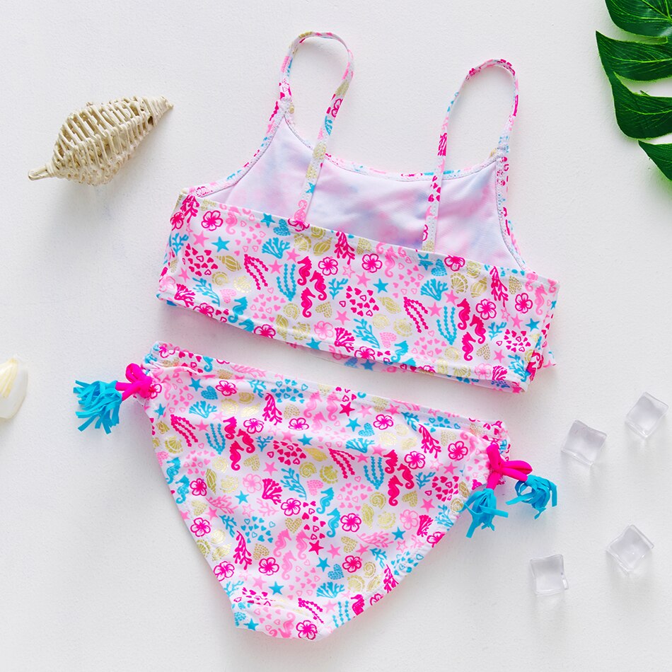 5-14Y Kids Bikini set Two pieces Girls Swimsuit Ch... – Grandado