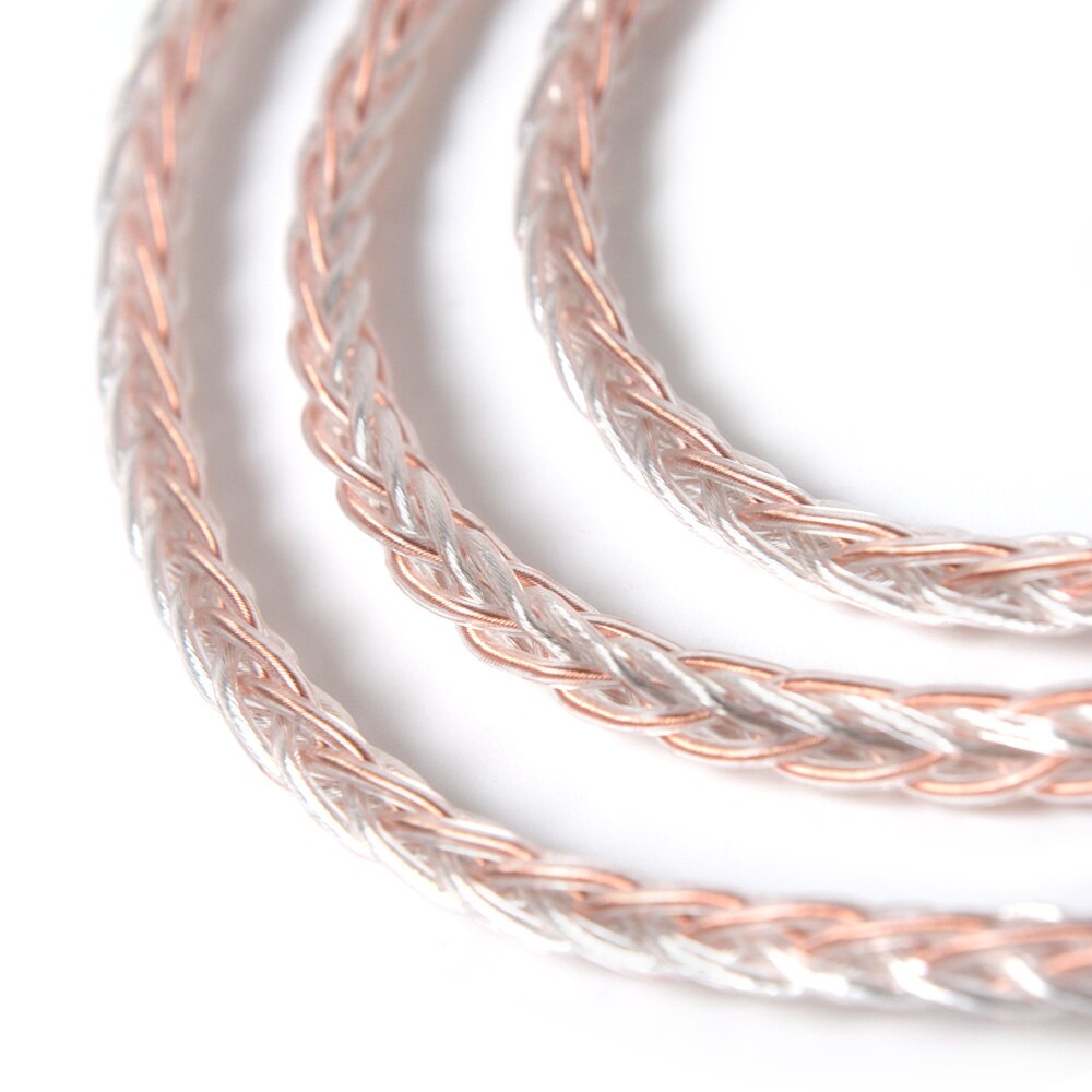 NICEHCK 8 Core Copper Silver Mixed Cable MMCX/2Pin... – Grandado