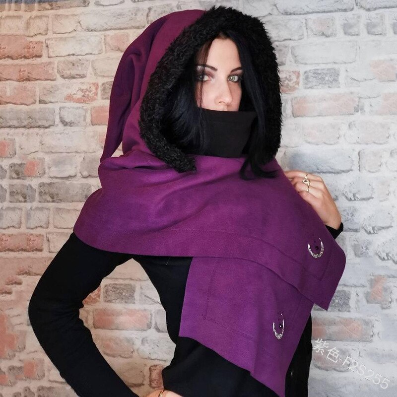 Medieval Women Retro Gothic Hooded Shawl Coat Witc... – Grandado