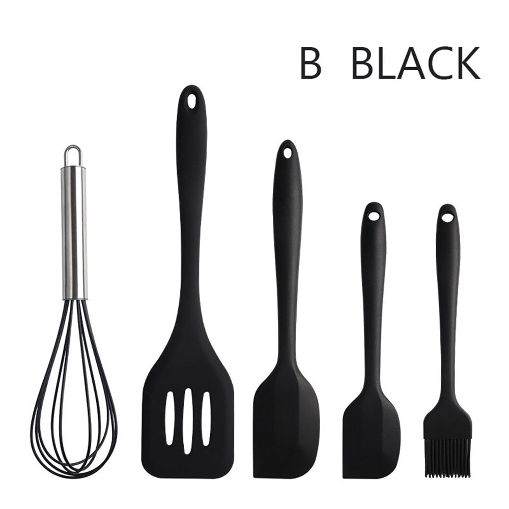 5 Pcs Silicone Kitchenware Set Kitchen Scraper Coo... – Vicedeal