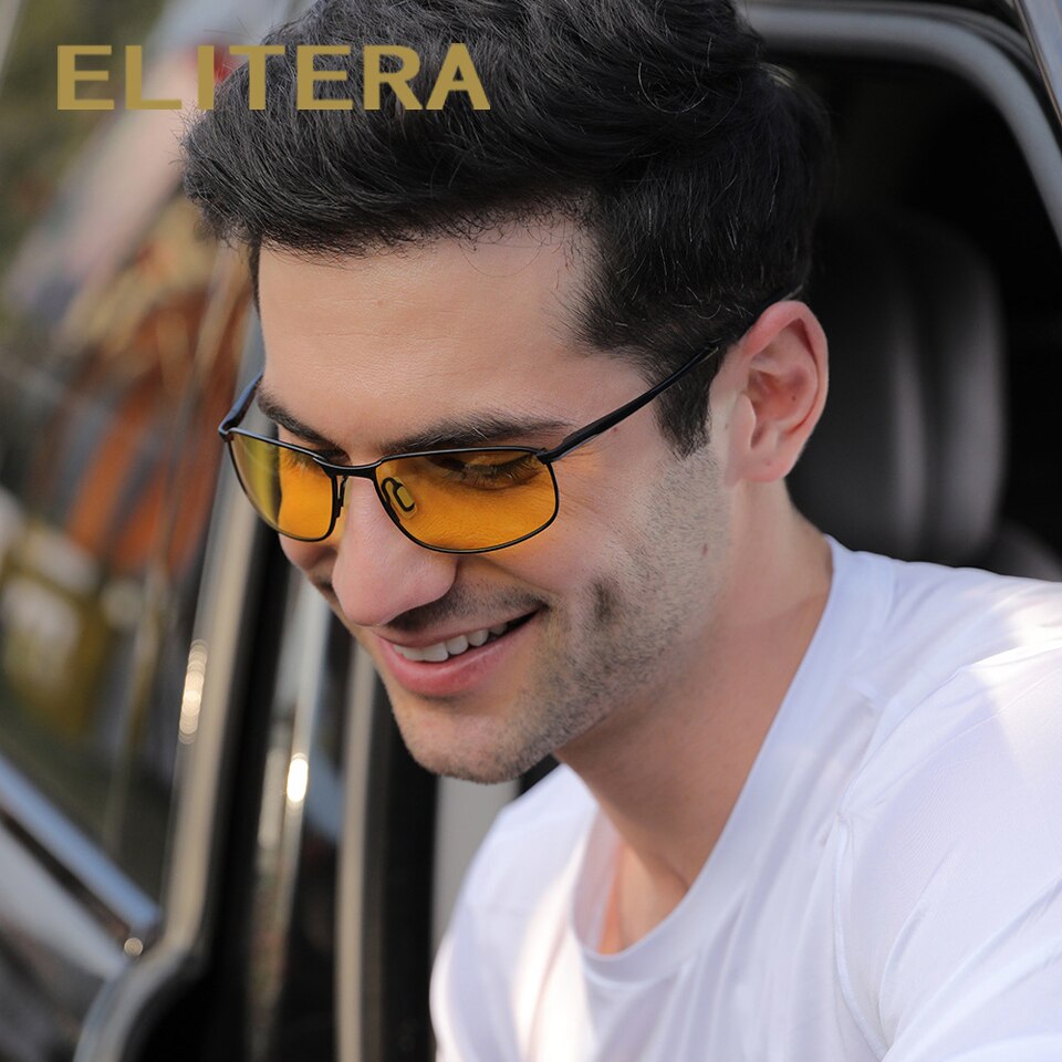ELITERA Slim Frame Night Vision Glasses For Men Wo... – Grandado