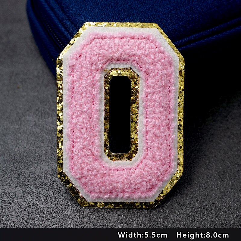 Pink Number 0 1 2 3 4 5 6 7 8 9 Patches For Clothi... – Vicedeal