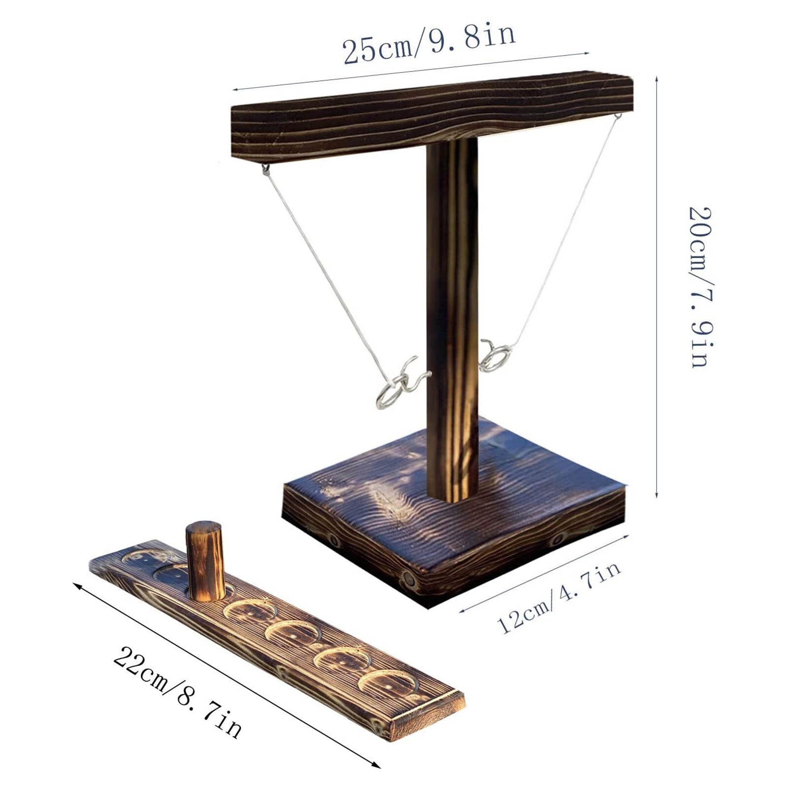 Drinking Game Toy Wooden Ring Toss Hook Game boar... – Grandado