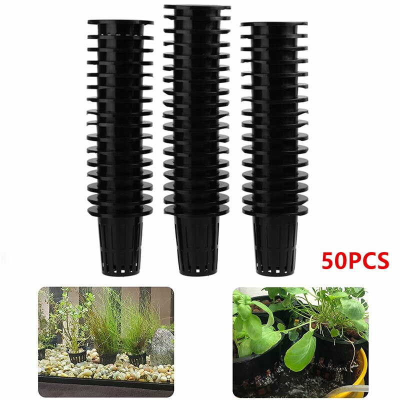 Grow Net Nursery Pots Cup Durable Plastic Wide Lip... – Grandado