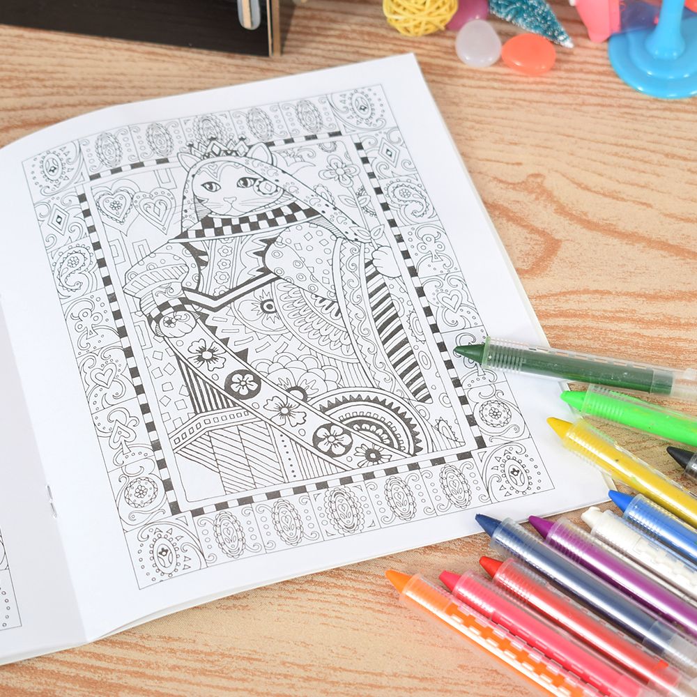 Haven Cats Colouring Book For Adults Antistress Co... – Grandado