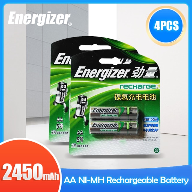 1-4PCS Energizer 1.2V 2450mAh AA NI-MH Rechargeabl... – Grandado