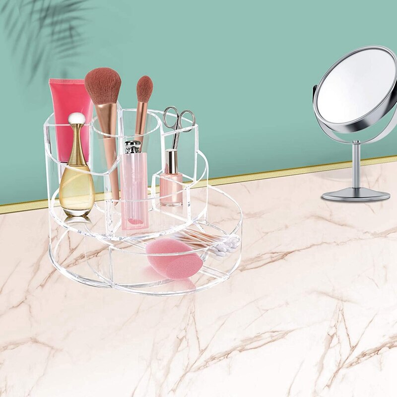 Clear Makeup Organizer,Cosmetic Storage Unit with ... – Vicedeal