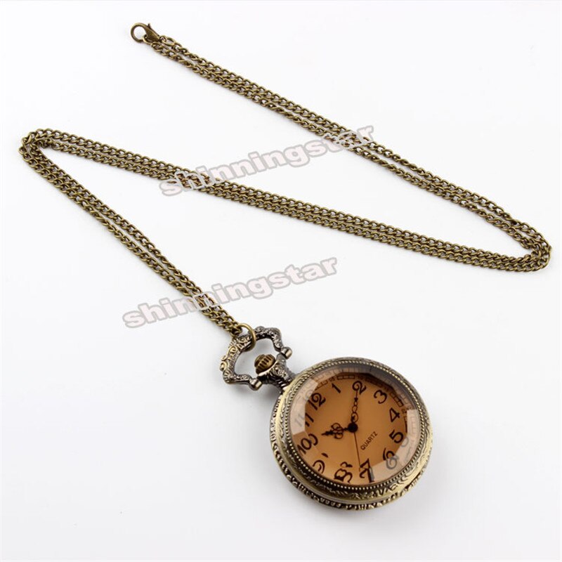 Antique Dark Brown Transparent Glass Pocket Watch ... – Grandado