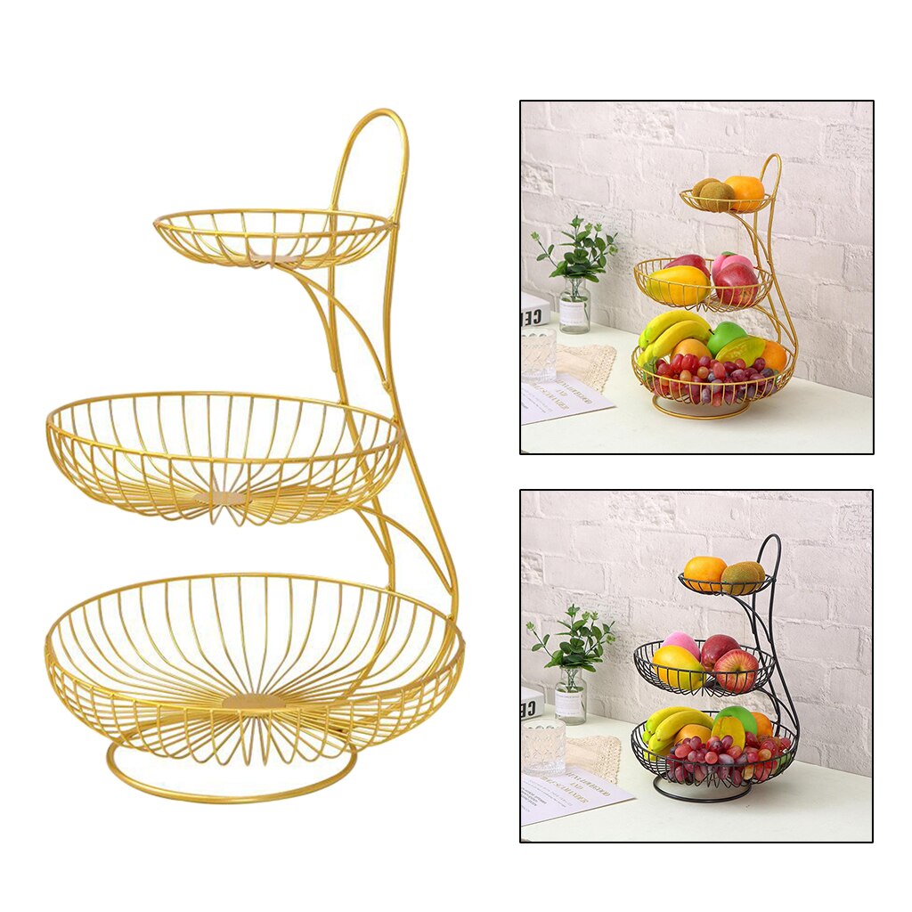 2/3-Tier Bowls Fruit Basket Stand Holder Home Kitc... – Grandado